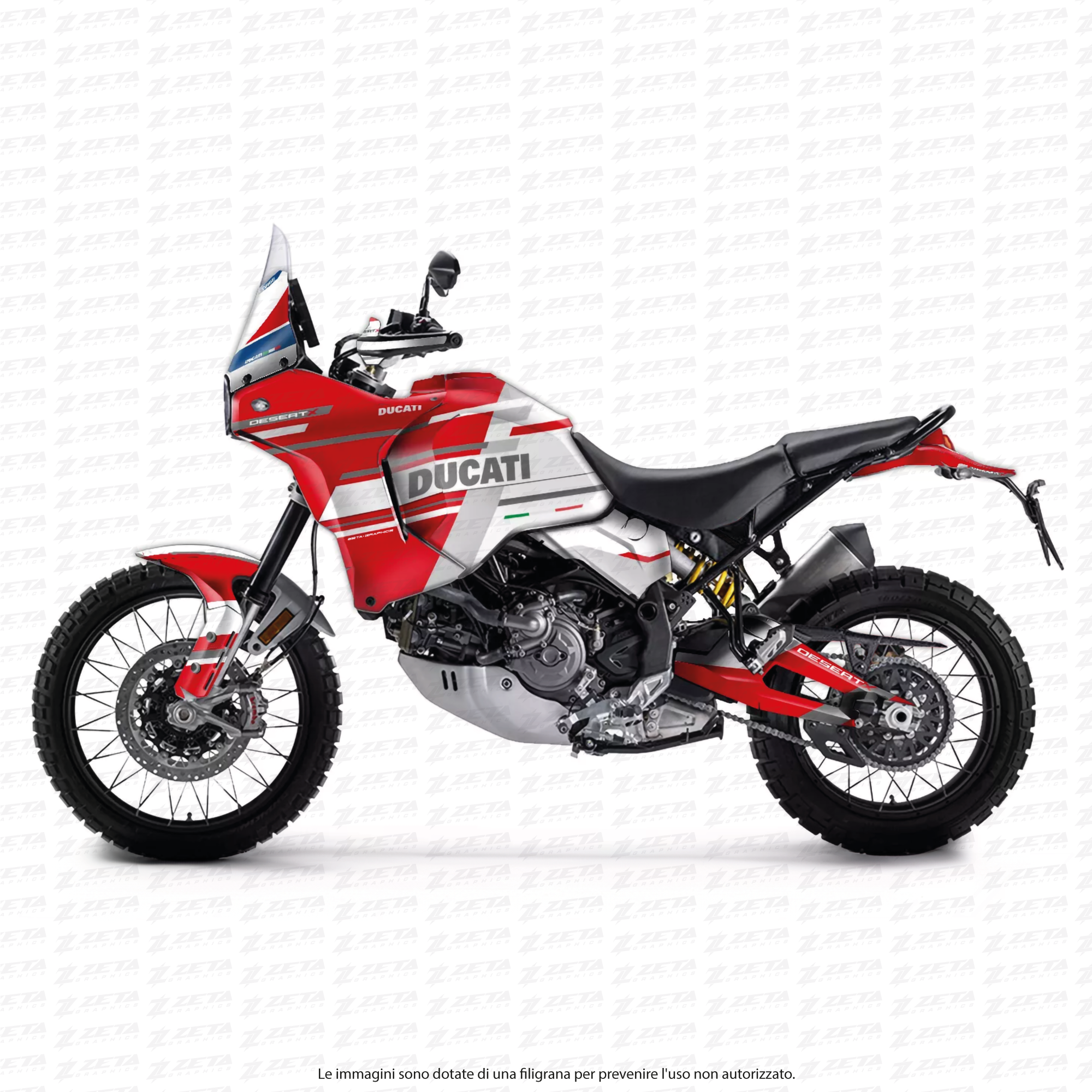 Semi Personalizzata | Kit Grafiche Ducati Desert X