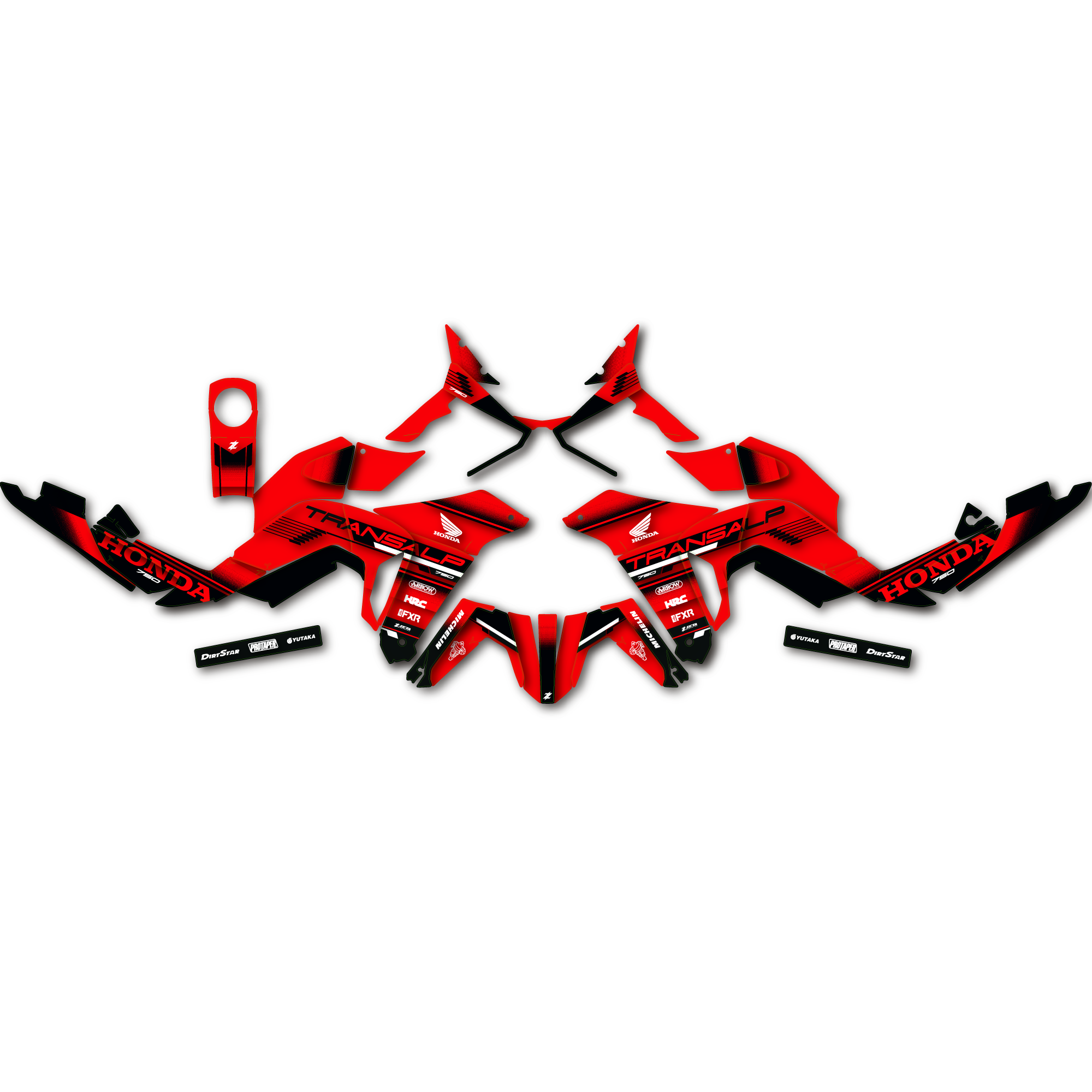 Semi Personalizzata | Kit Grafiche Honda Transalp 750 2023-2024
