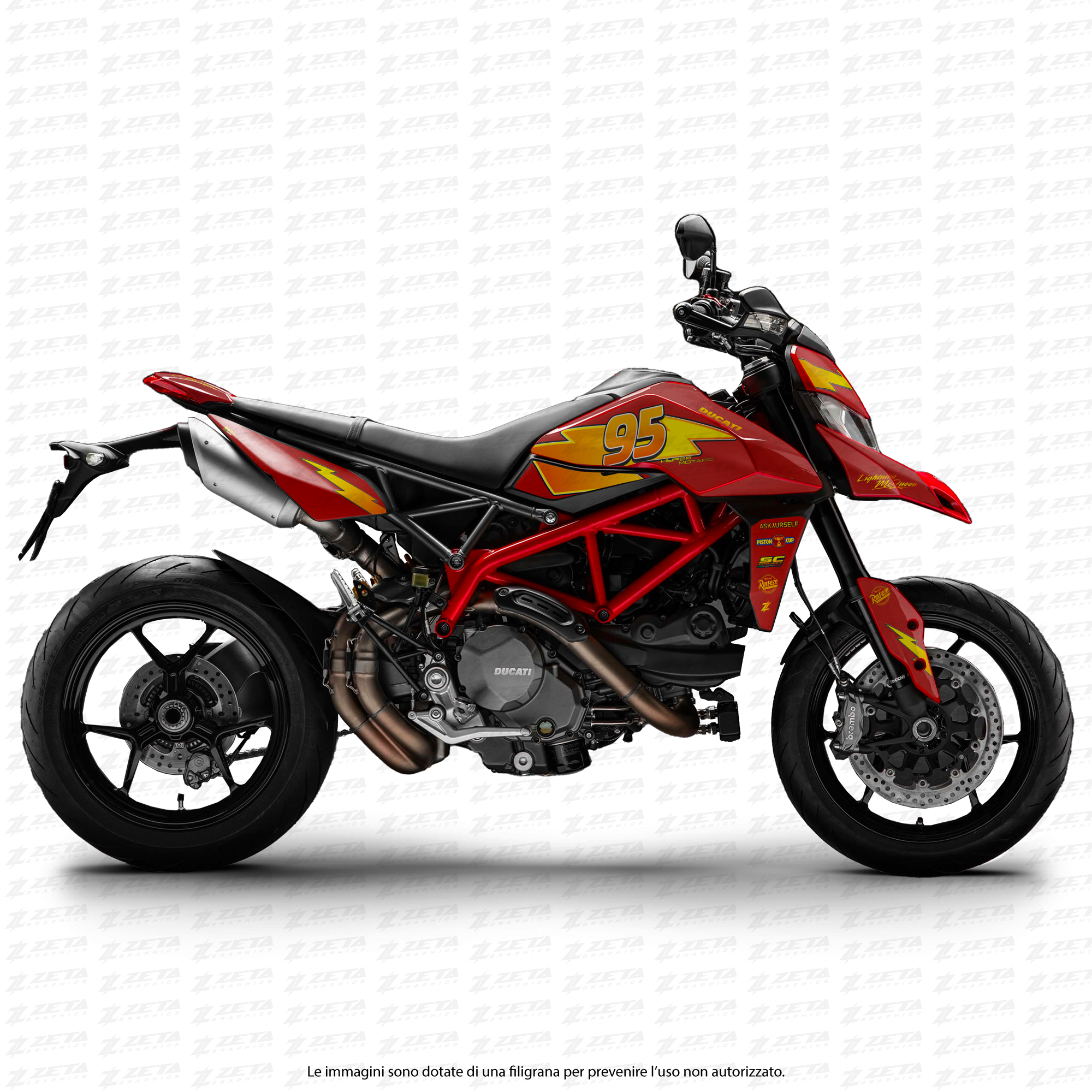 Semi Custom | Ducati Hypermotard 950 Graphics Kit