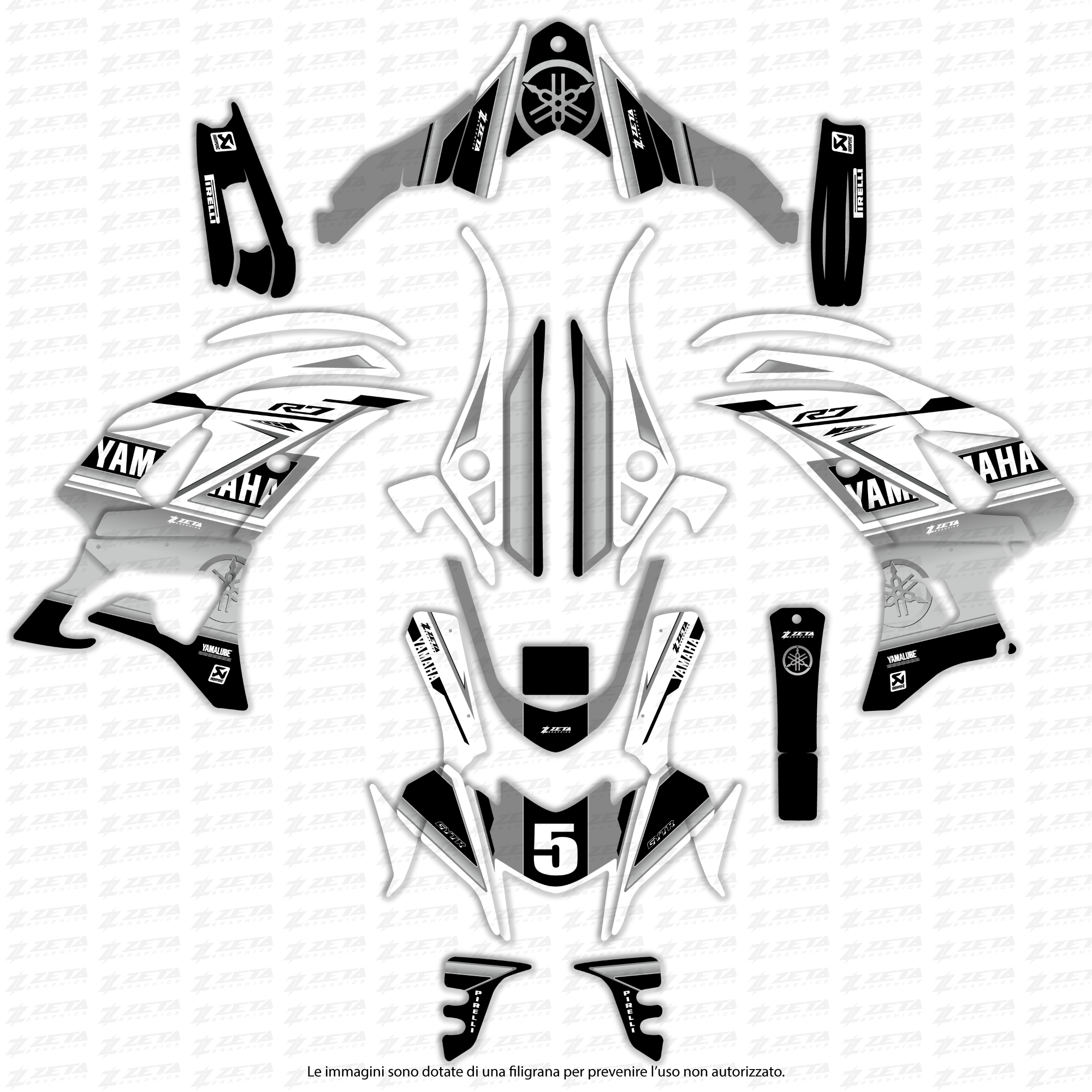 Semi Custom | Kit Grafiche Yamaha R7 2022-2023