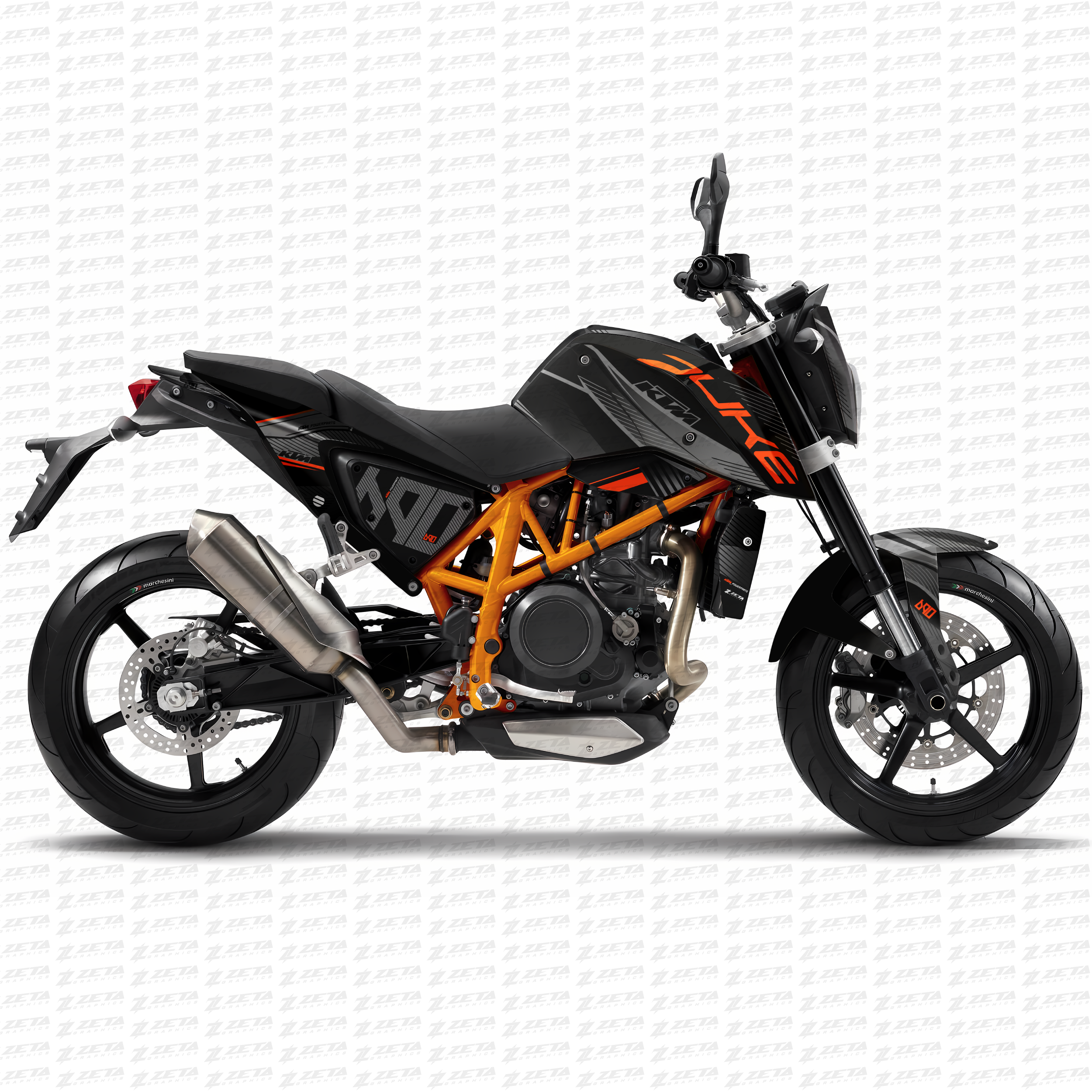 Semi Custom | Ktm Duke 690 2012-2020 Graphics Kit