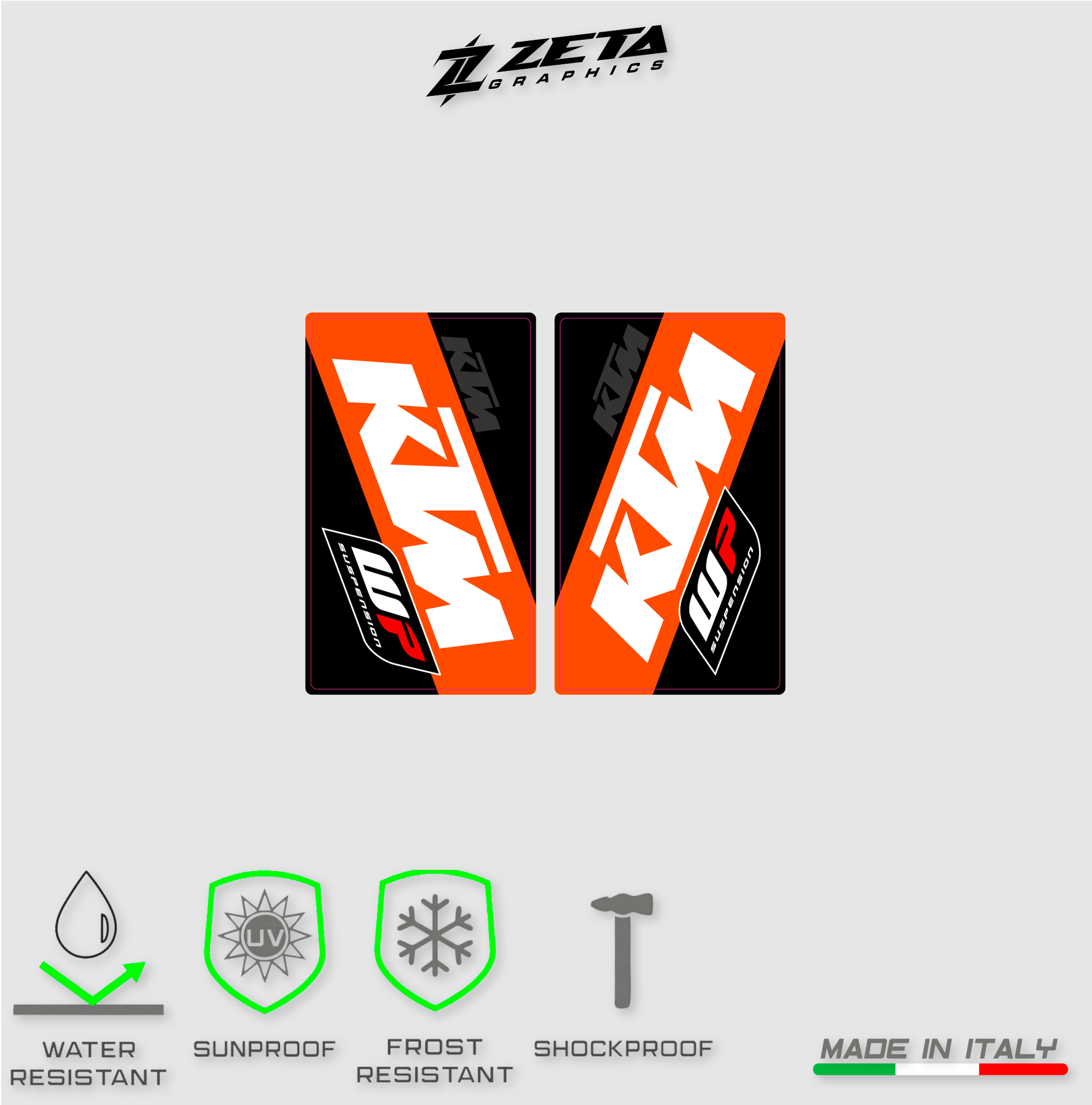 Fork Stickers - WP KTM