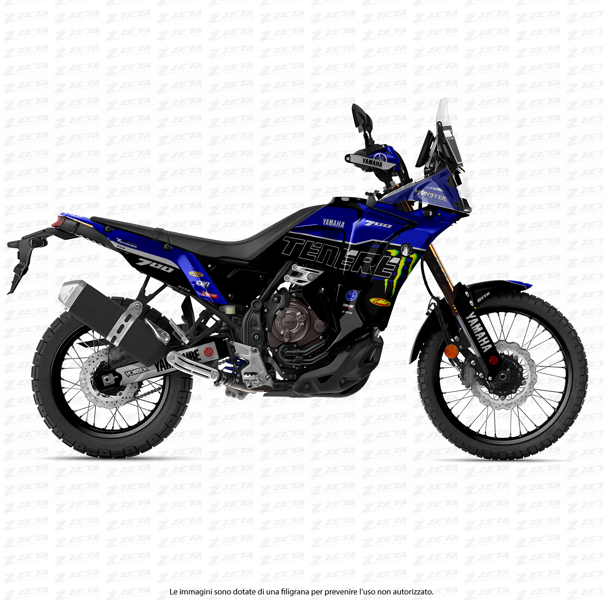 Semi Personalizzata | Kit Grafiche Yamaha Tenere 700 World Raid