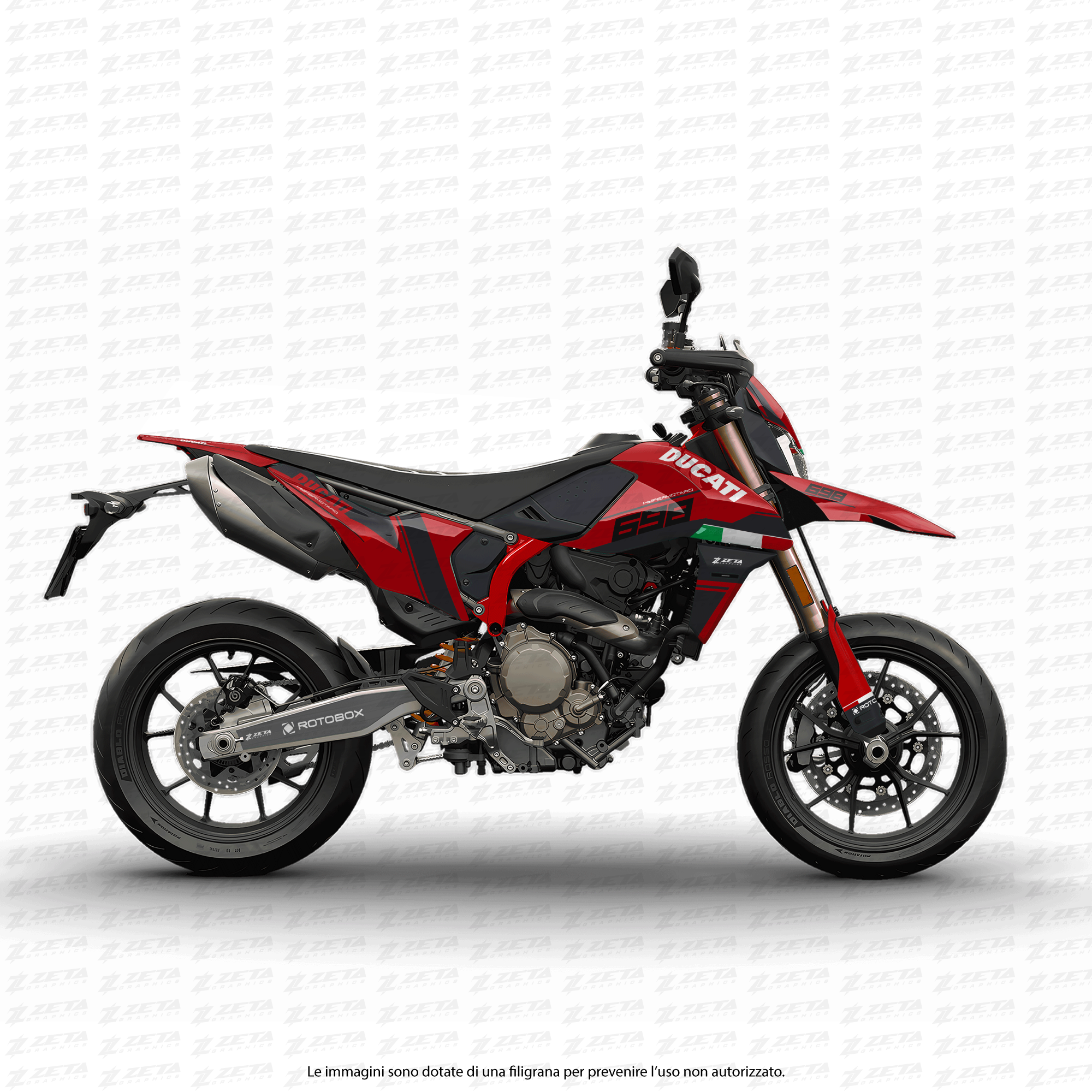 Semi Custom | Ducati Hypermotard 698 Graphics Kit