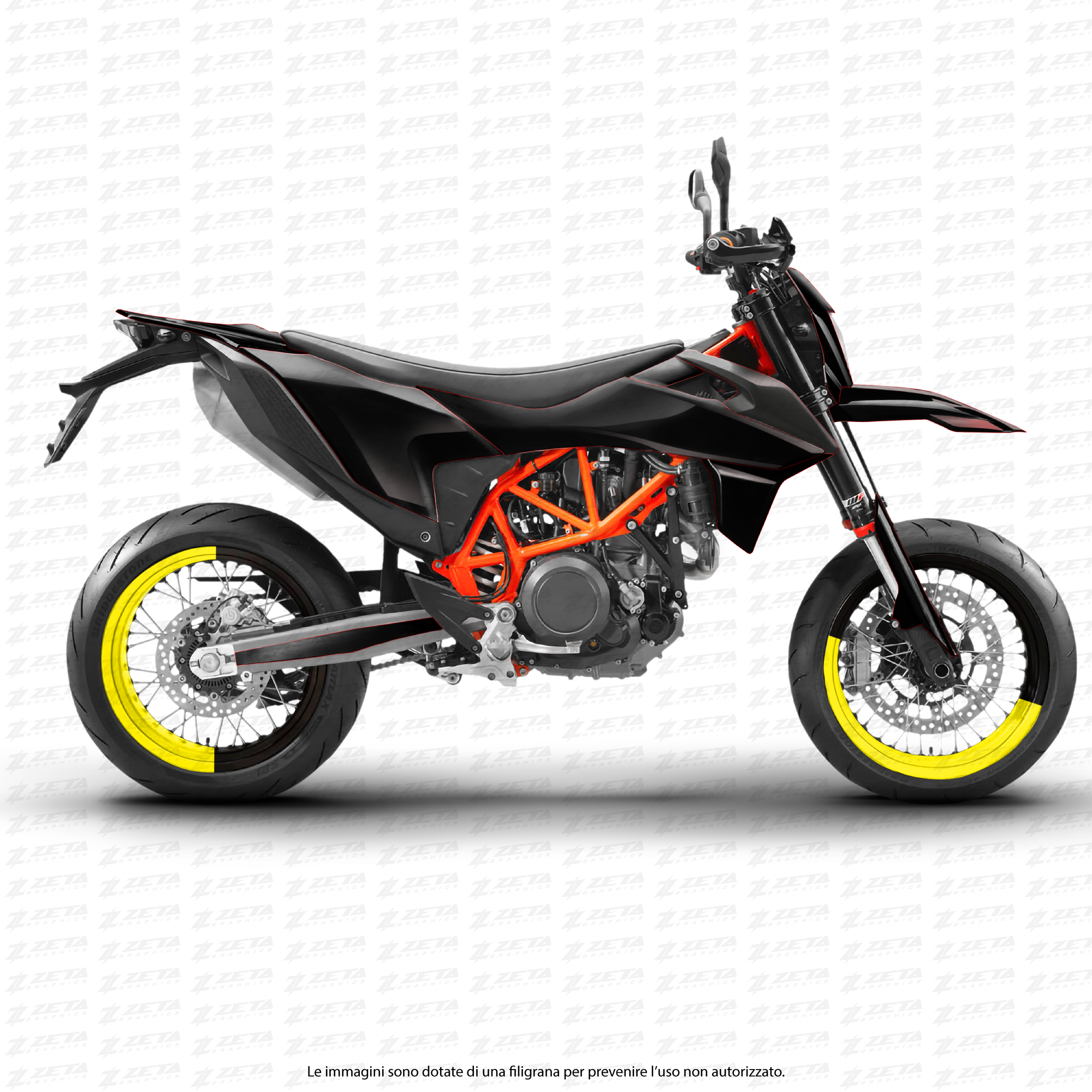 50/50 Two-tone stickers Ktm Smc-r 690 / Husqvarna 701