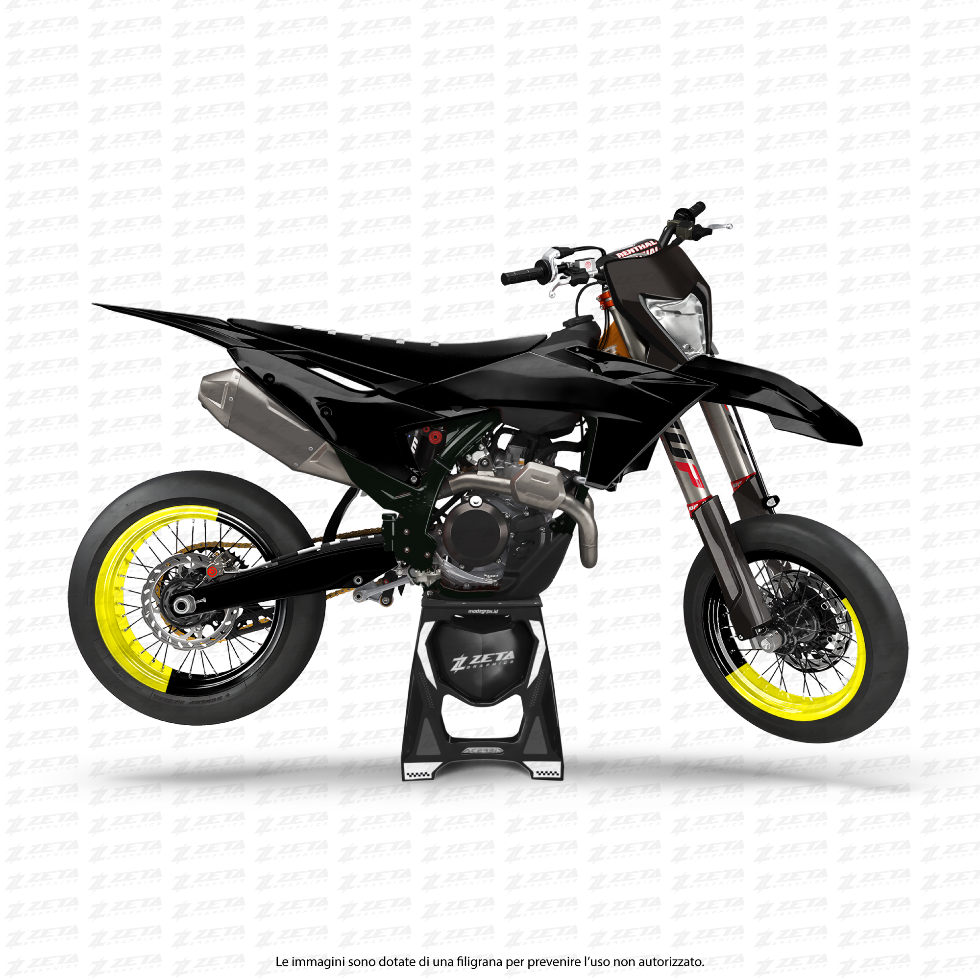 50/50 Two-tone stickers for 17″ 36 spoke rims