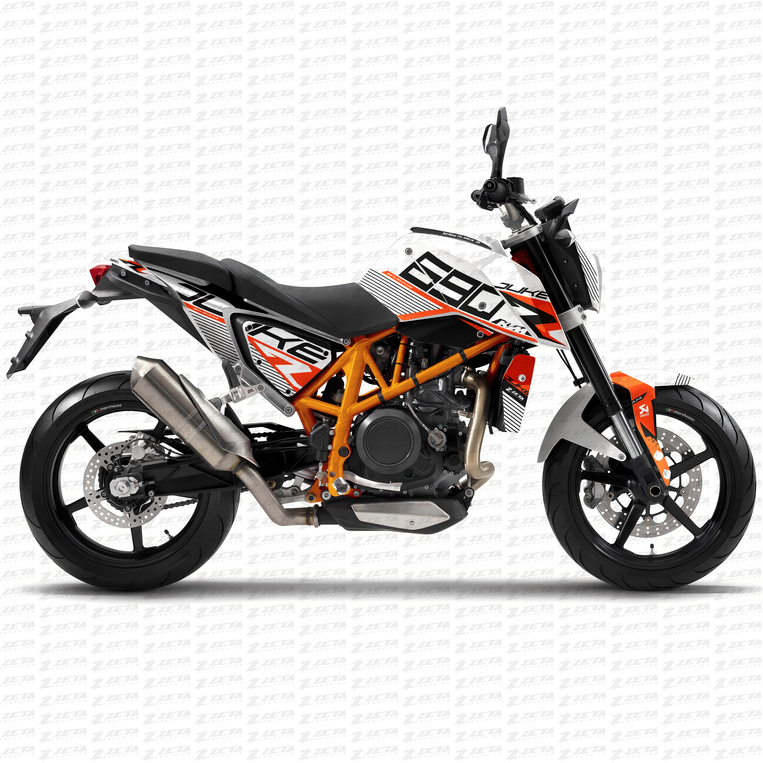 Semi Custom | Ktm Duke 690 2012-2020 Graphics Kit