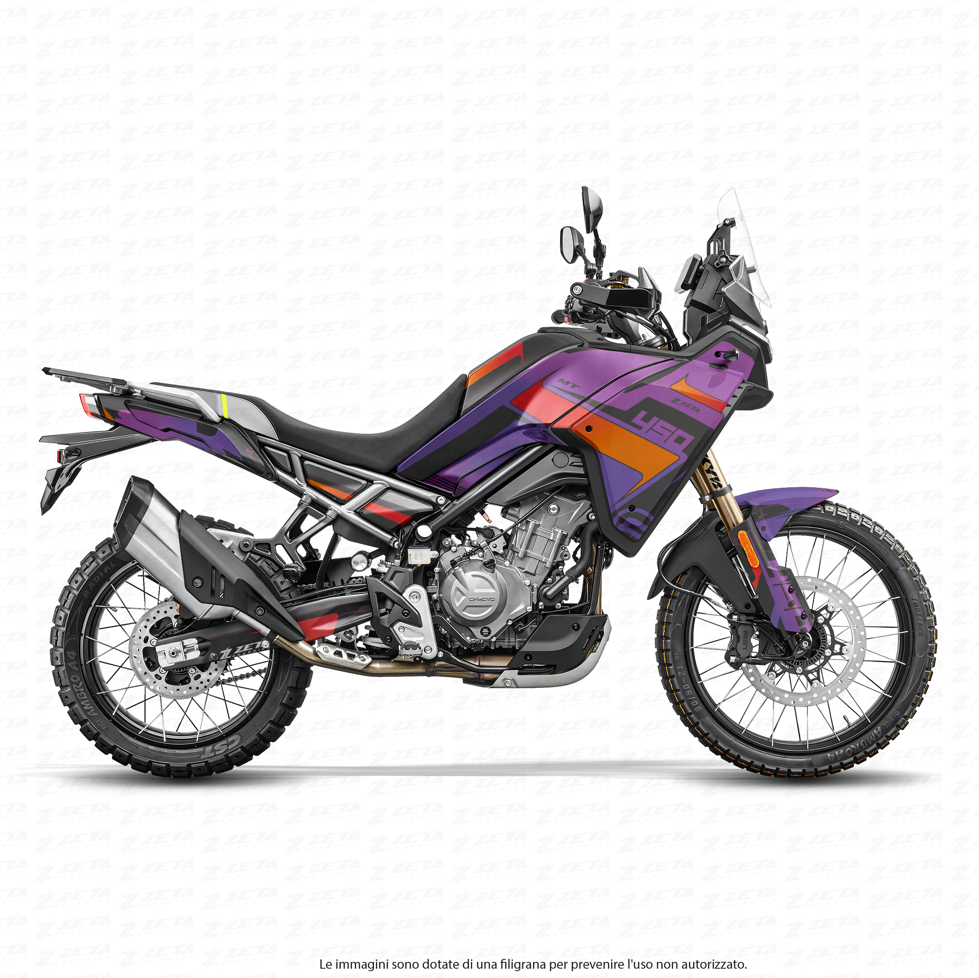 Semi Personalizzata | Kit Grafiche CF Moto 450 MT