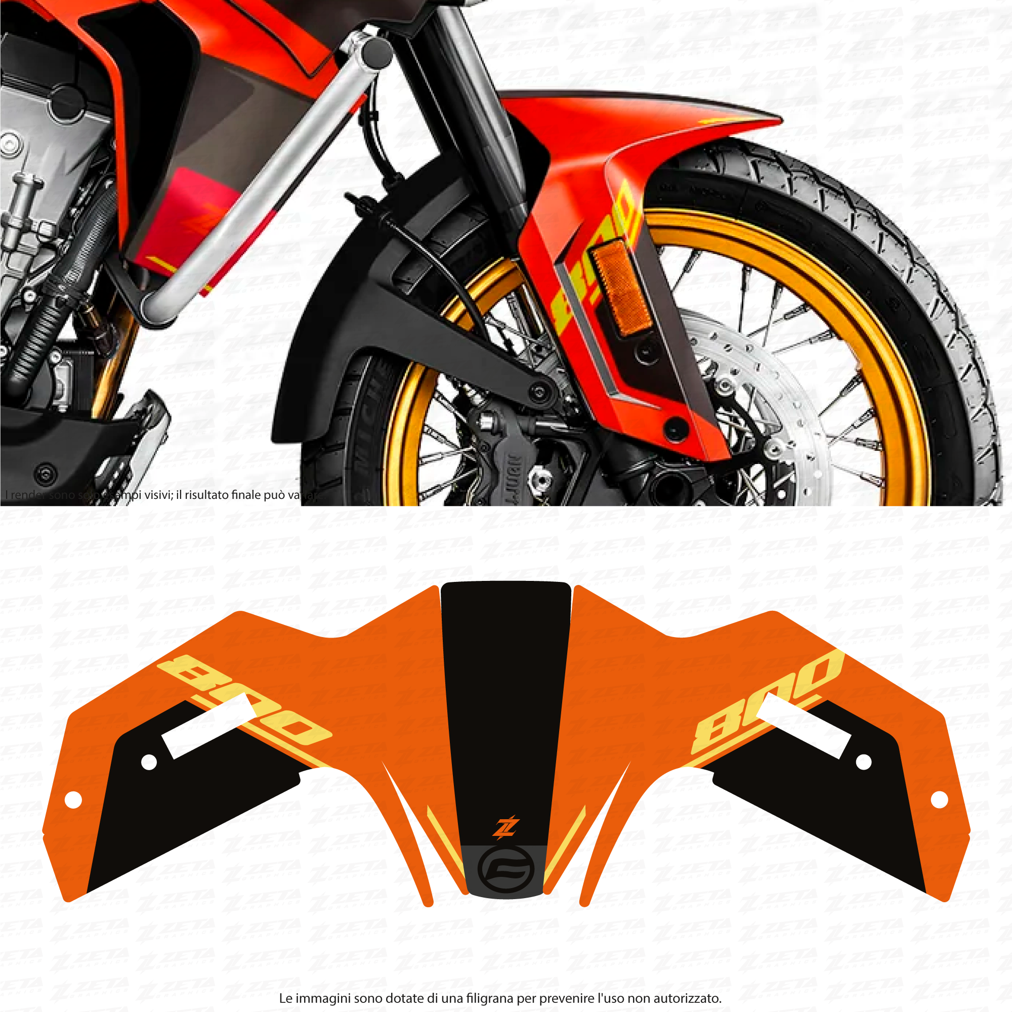 Adesivi parafango – CFMOTO 800 MT