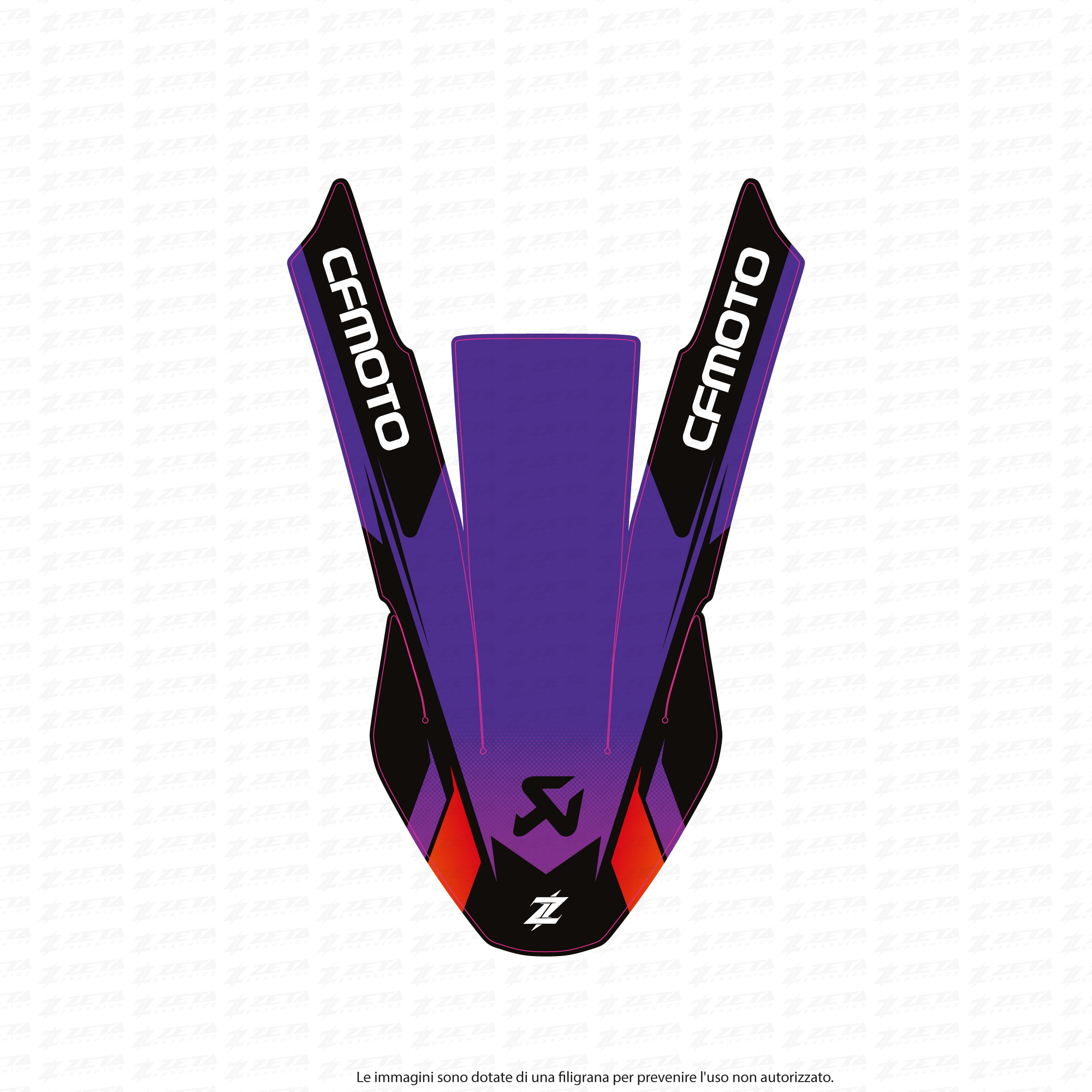 Adesivi parafango alto – CFMOTO 450 MT