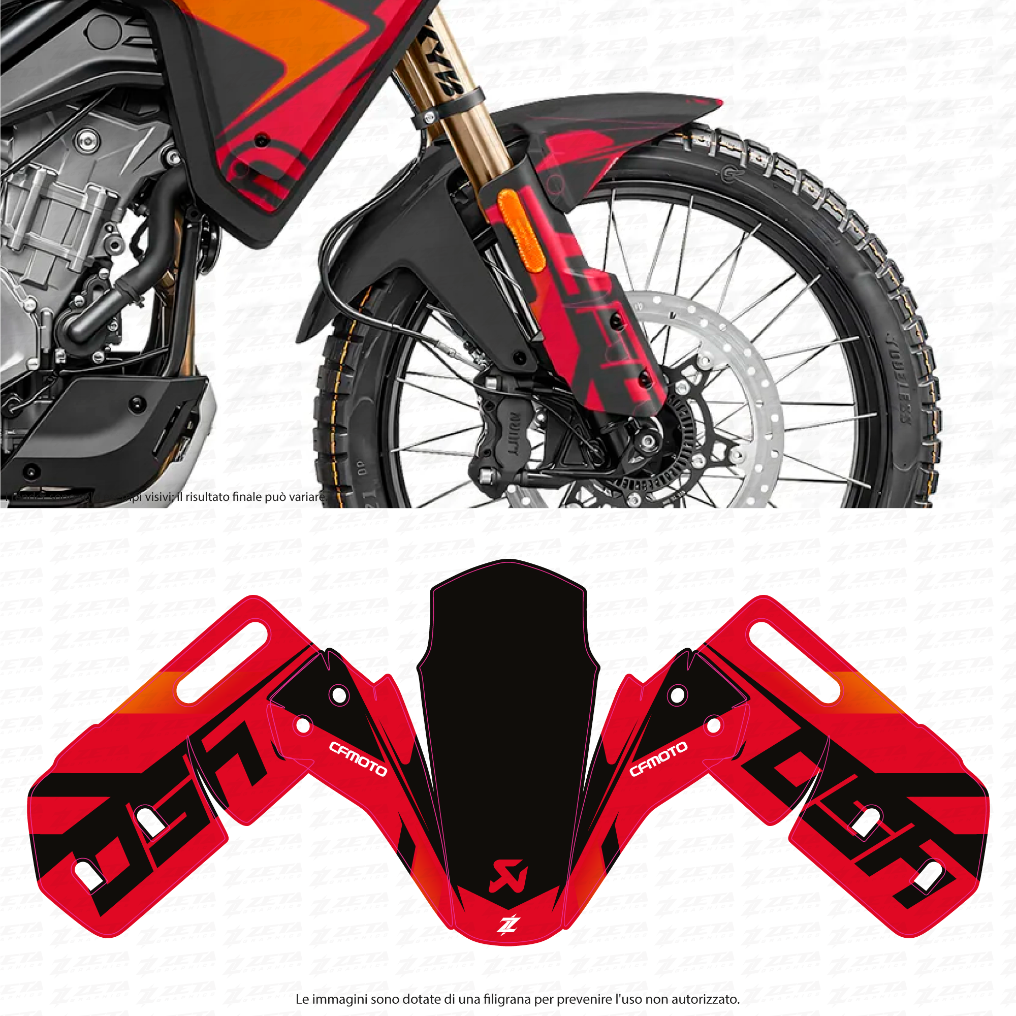 Adesivi parafango – CFMOTO 450 MT