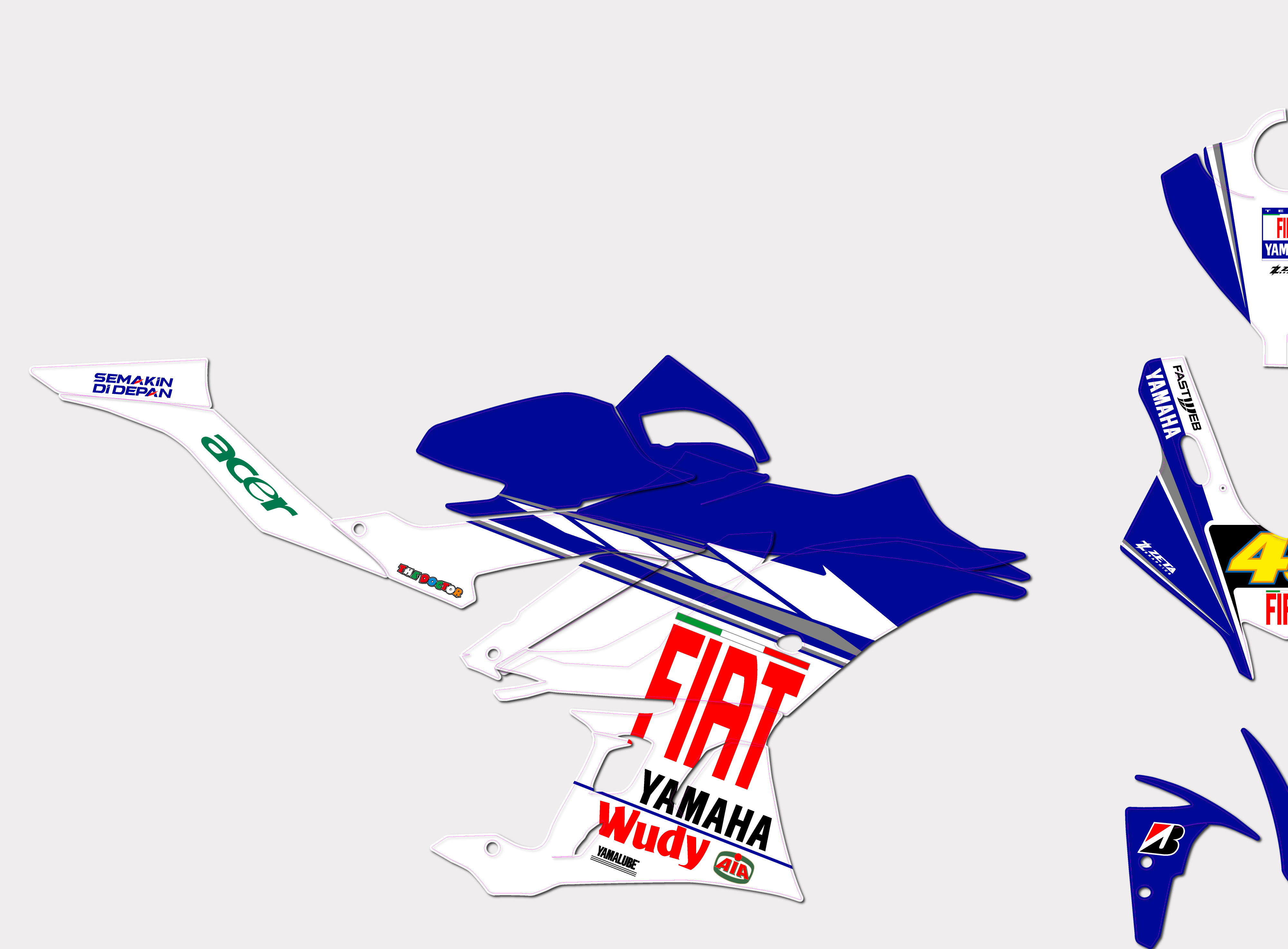 Semi Personalizzata | Kit Grafiche Yamaha R3 2019-2021